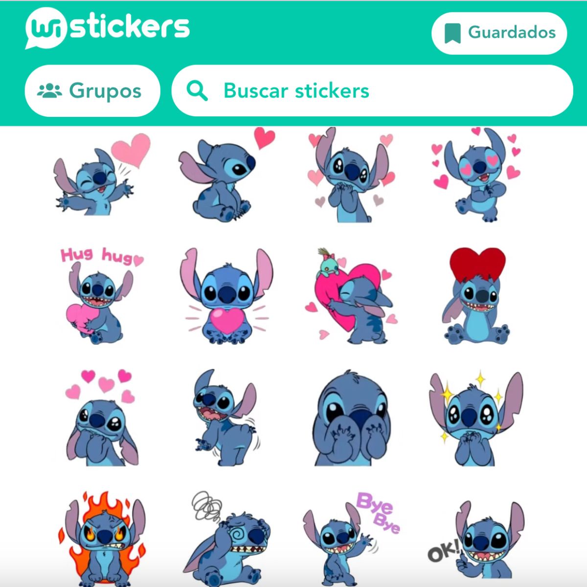 Stickers de Stitch para WhatsApp: paquete con 32 imágenes para mandar ...