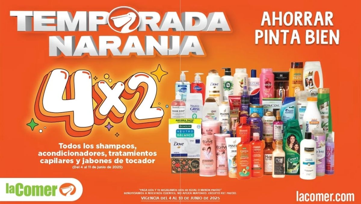 La Comer pone al 4x2 shampoos, tratamientos de cabello y jabones - Serzen