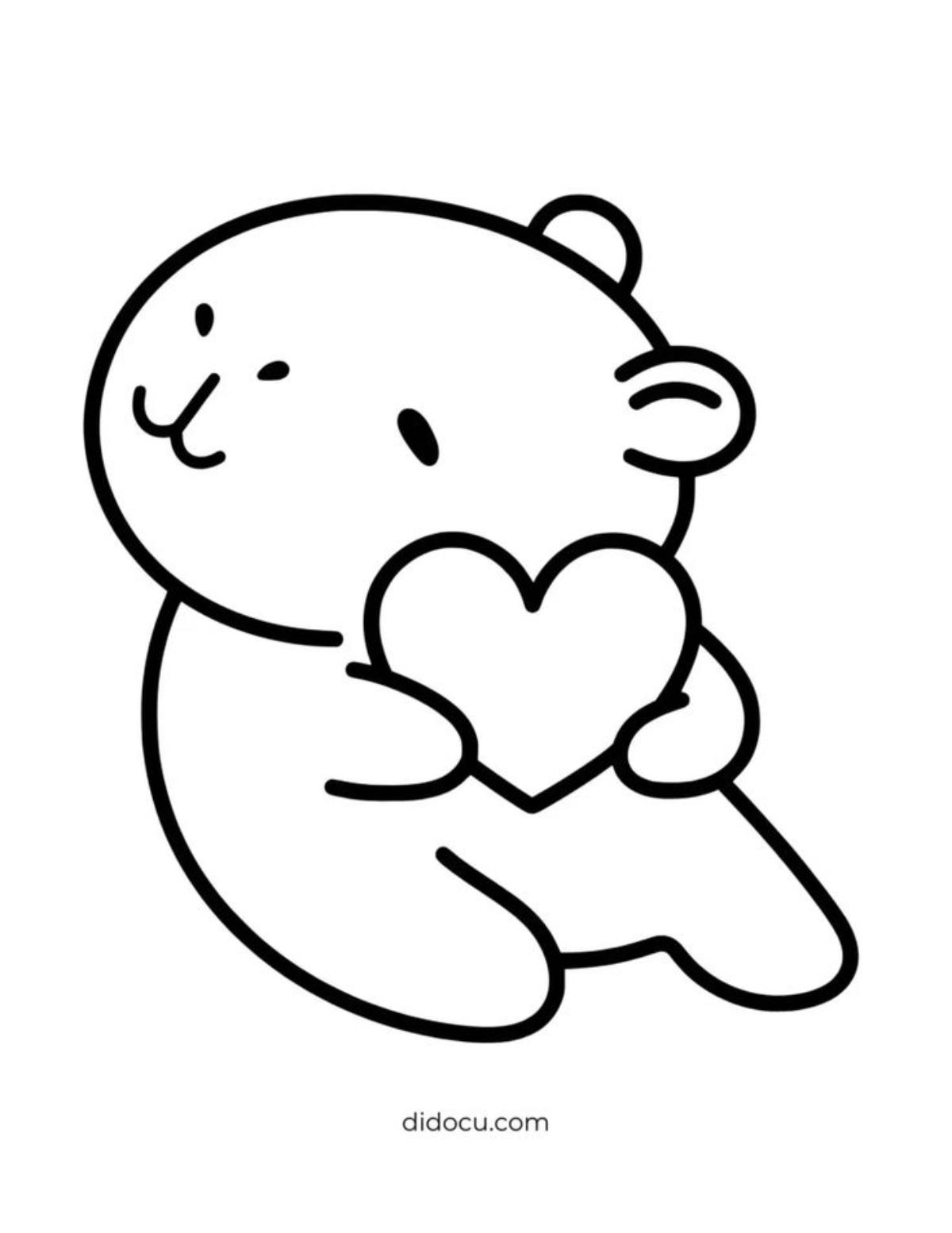 Dibujos de capibara para colorear kawaii y 5 datos curiosos - Serzen